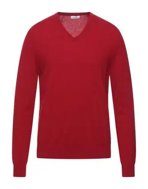 Malo Optimum Wool-Cashmere Sweater Brick Red