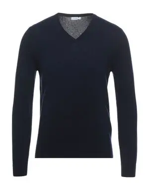 Malo Optimum Wool-Cashmere Sweater Dark Blue