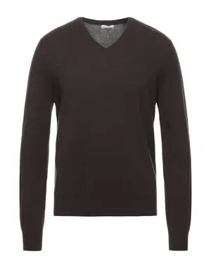 Malo Optimum Wool-Cashmere Sweater Dark Brown