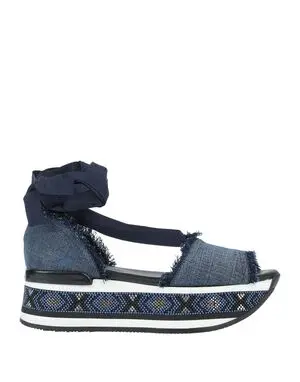 Hogan Textile Fiber Sandals