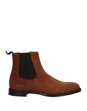 DOUCAL'S Man Ankle Boots Black Size 9 Leather Camel