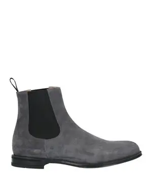 DOUCAL'S Man Ankle Boots Black Size 9 Leather Lead