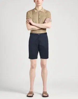 Fedeli Cotton Blend Shorts - Navy