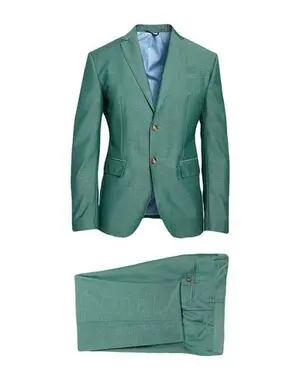 TRUSSARDI Man Suit Green Size 38 Polyester, Viscose Green