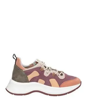 Hogan Leather Sneakers - Purple