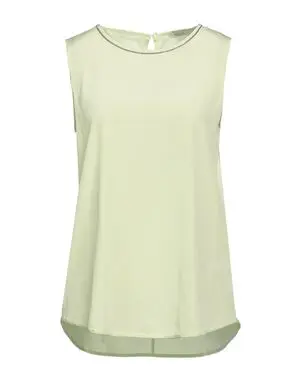 Peserico PESERICO Silk And Elastane Sleeveless Top Light Green