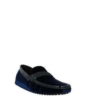 TOD'S Loafers In Leather And Textile Fibers - Blue