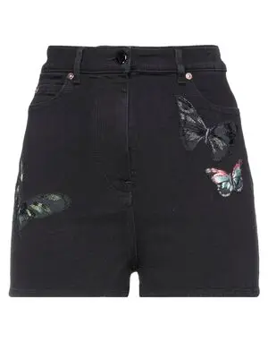 Valentino Garavani Denim Embellished High Waisted Shorts