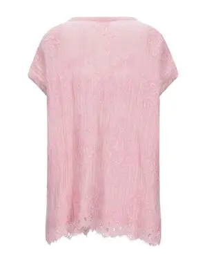 Ermanno Scervino Sweater In Cashmere, Polyamide And Viscose - Pink