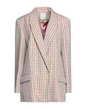 Sandro Checked Blazer - Blush