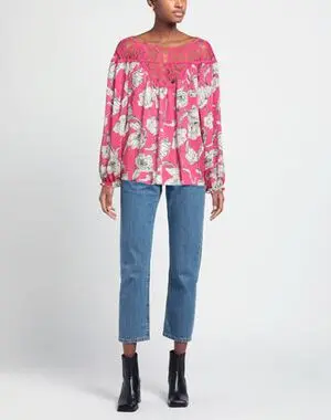 SEVENTY VENEZIA Floral Print Top - Pink