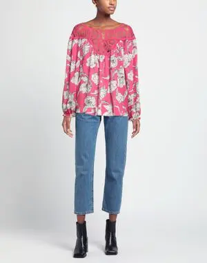 SEVENTY VENEZIA Floral Print Top - Pink