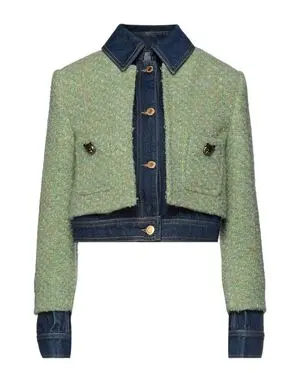 Moschino Couture Jacket In Virgin Wool Blend Green
