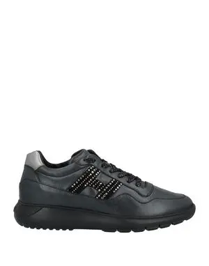 Hogan Sneakers In Leather - Steel Grey