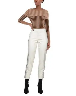 Peserico Houndstooth Tapered Trousers - Beige