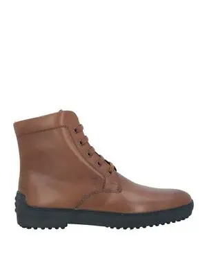 TOD'S Lace-up Ankle Boots - Tan