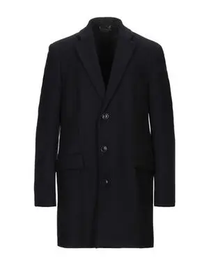 Dolce & Gabbana Coat In Virgin Wool And Nylon - Blue