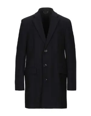 Dolce & Gabbana Coat In Virgin Wool And Nylon - Blue