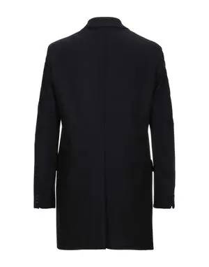 Dolce & Gabbana Coat In Virgin Wool And Nylon - Blue
