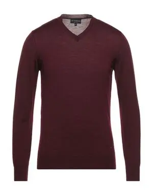 Emporio Armani Virgin Wool Sweater Maroon