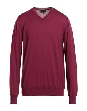 Emporio Armani Virgin Wool Sweater Purple