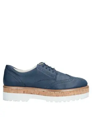 Hogan Lace-up Leather Brogues - Dark Blue