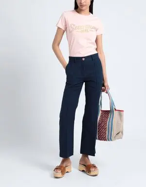 See By Chloé Flared Canvas Pants - Blue