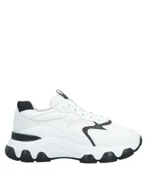 Hogan Sneakers Size Soft Leather, Textile Fibers