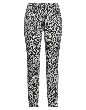Blumarine Leopard-print Skinny Jeans - Grey