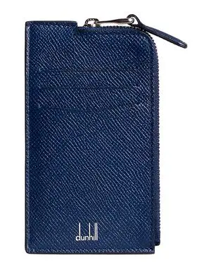 Dunhill Man Wallet Black Size - Soft Leather Dark Blue