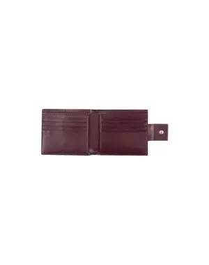 TRUSSARDI Wallet Plum Soft Leather - Purple