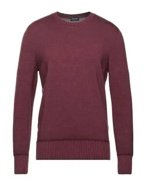 DRUMOHR Sweater Slate Merino Wool Garnet