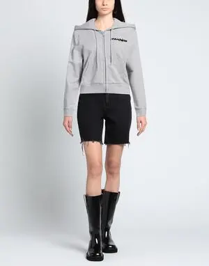 Moschino Light Cotton Zip Up Hoodie - Grey