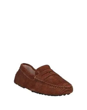 TOD'S Loafers In Leather And Textile - Brown