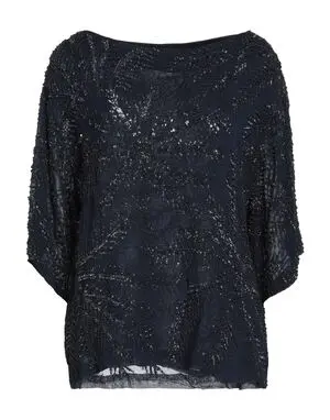 P.a.r.o.s.h Embellished Top - Dark Blue