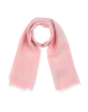 Alexander McQueen Woman Scarf White Size - Modal, Silk Light Pink