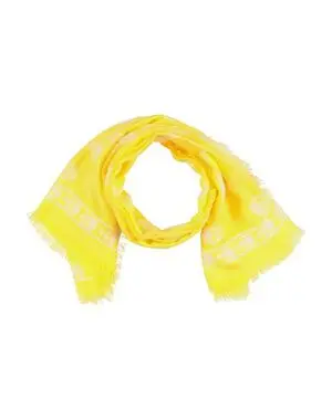 Alexander McQueen Woman Scarf White Size - Modal, Silk Yellow