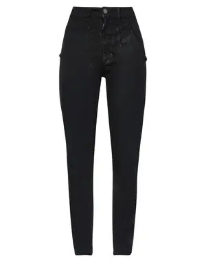 High Jeans In Cotton And Elastane - Black