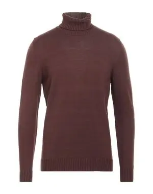 DRUMOHR Merino Wool Turtleneck Sweater - Brown