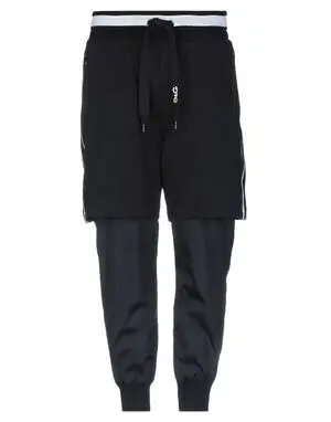 Dolce & Gabbana Man Pants Lead Size 34 Cotton, Polyamide Black