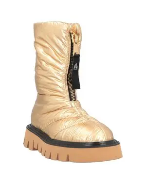 Elena Iachi Textile Fiber Ankle Boots - Gold