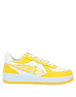ENTERPRISE JAPAN Leather Sneakers - Yellow