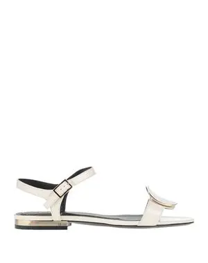 ROGER VIVIER Leather Sandals White