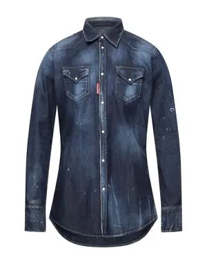 Dsquared2 Denim Shirt Size Cotton, Elastane