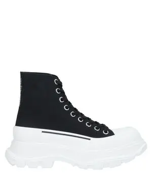 Alexander McQueen Lace-Up Chunky Sole Sneakers Black