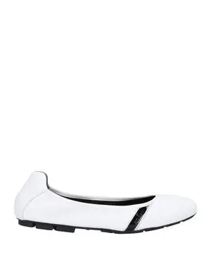 Hogan Leather Ballet Flats - White
