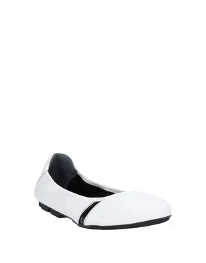 Hogan Leather Ballet Flats - White