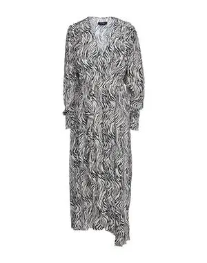 Isabel Marant Étoile Silk Blend Zebra Print Maxi Dress - White
