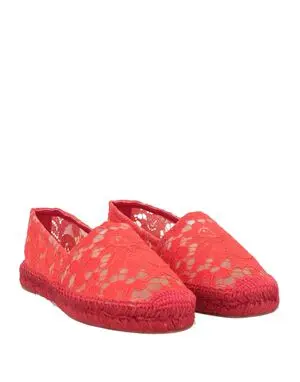 Dolce & Gabbana Lace Espadrilles - Coral