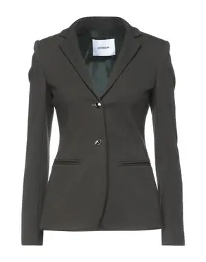 DONDUP Single-breasted Blazer - Dark Green